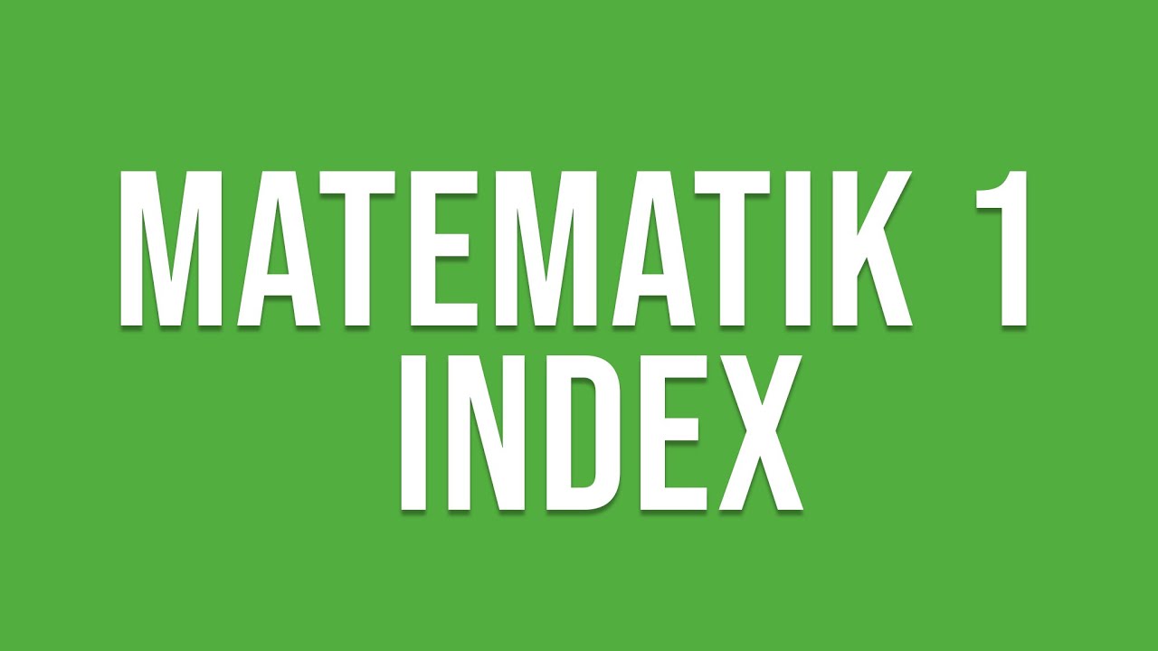 Matematik 1 (1a, 1b & 1c) - Index (tillämpning på procent) - YouTube