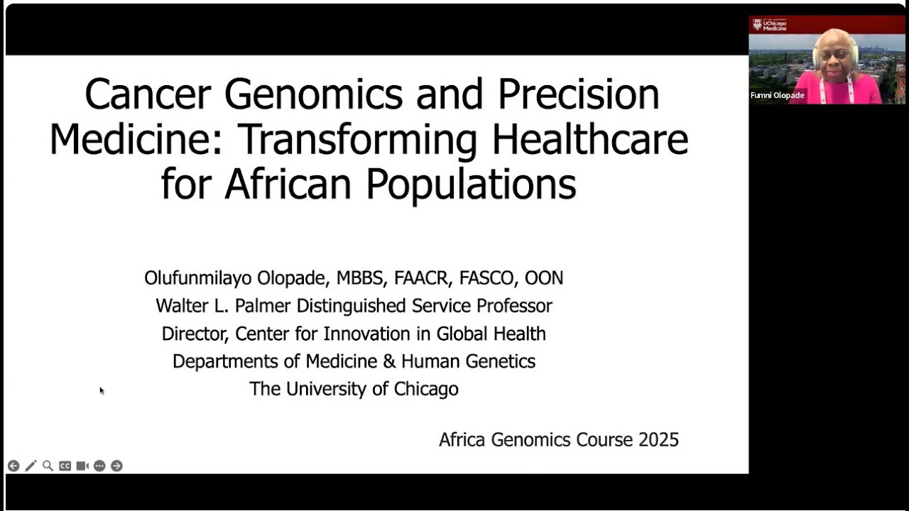 Seminar 12: Cancer Genomics and Precision Medicine in Africa (Prof ...