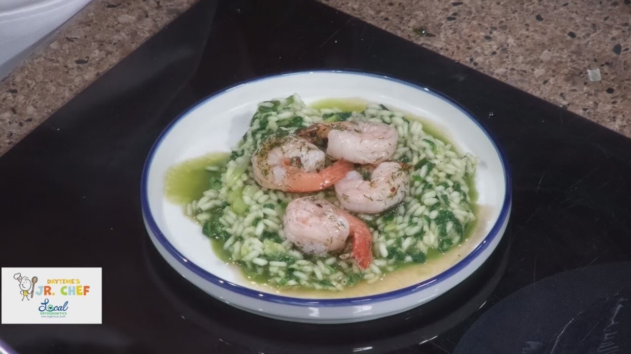 Sponsored Content: Jr Chef prepares spring onion risotto with pickled ...