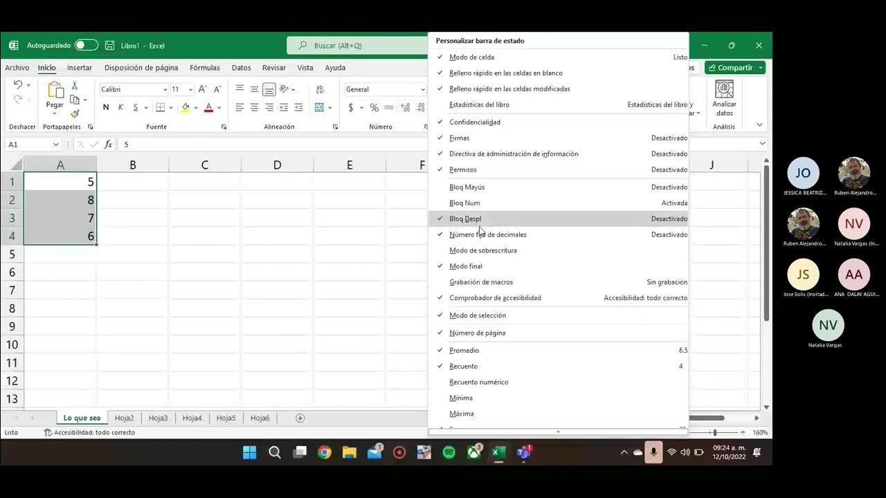 Clase Mixta (En linea y presencial) - Excel Básico - YouTube