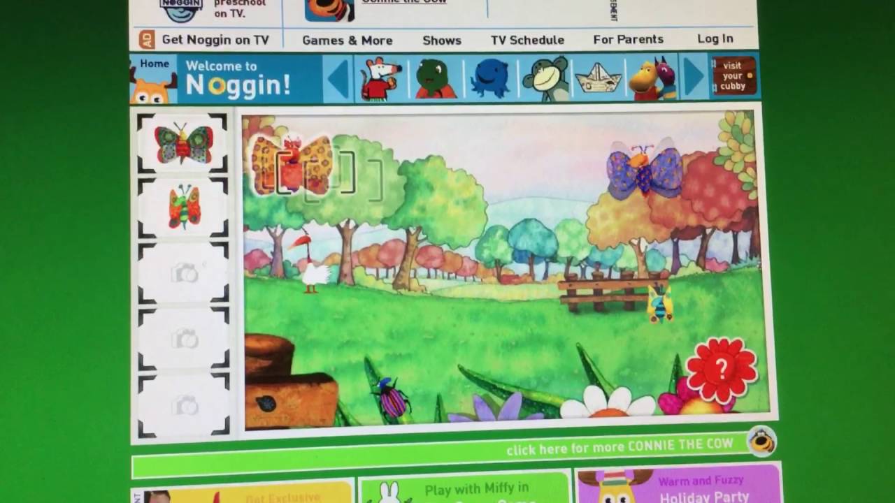 Teegan Playing A Connie The Cow Game - YouTube