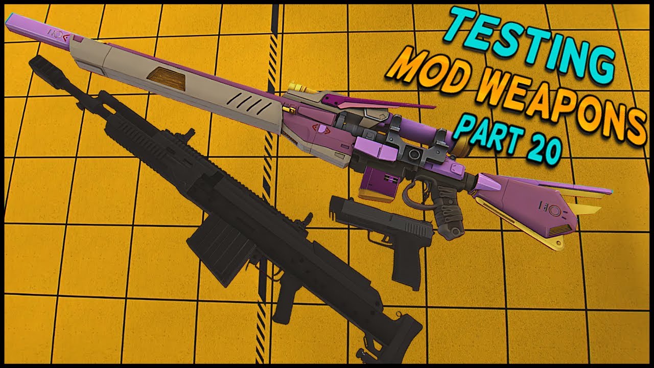 Testing Mod Weapons Part 20 - Bonelab - YouTube