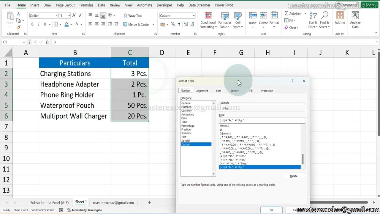 How to delete unwanted custom format in excel - MS Excel Tips & Tricks - YouTube