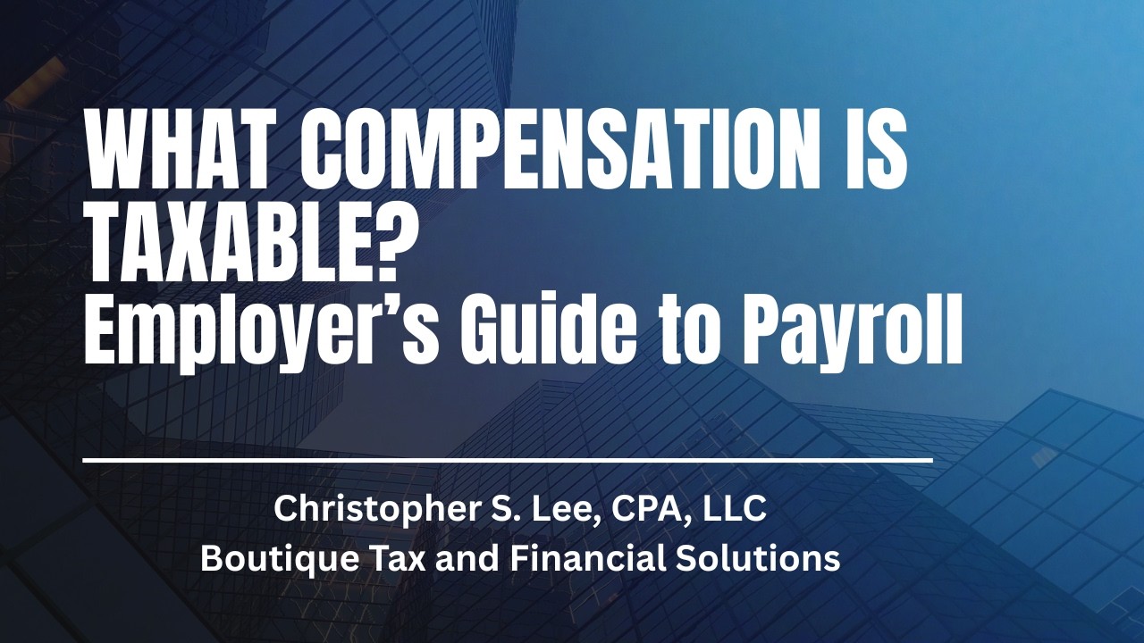 What compensation is taxable to your employees? - YouTube