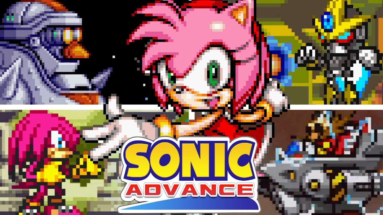 SONIC ADVANCE SERIES - All Bosses (As Amy) - YouTube