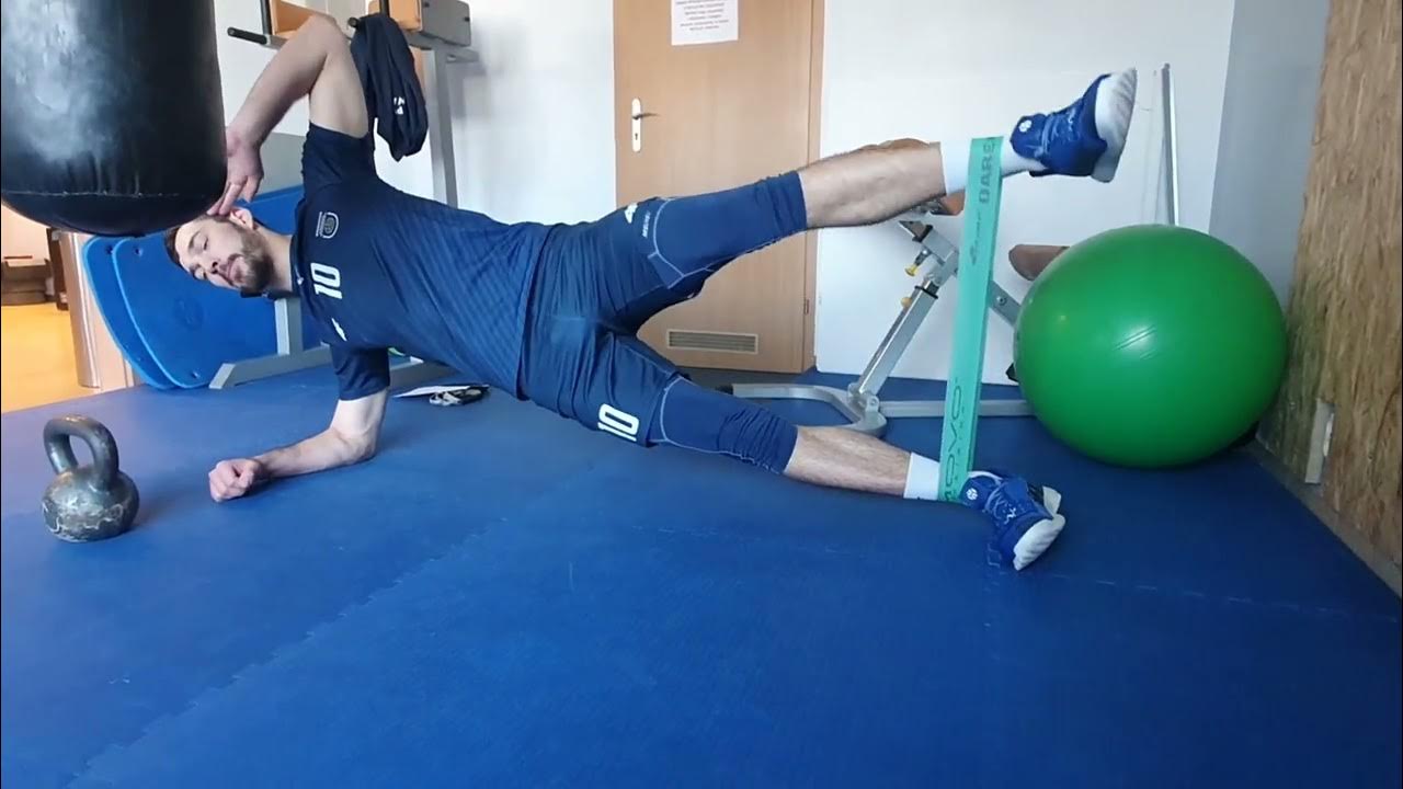Side Plank with Miniband Hip Abduction - YouTube
