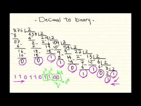 Decimal to Binary trick, Binary to Decimal - YouTube
