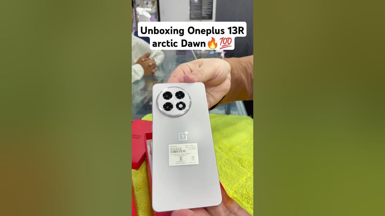 Review The First Look of Oneplus 13R Arctic Dawn 💯🔥 #oneplus13r #tech#shorts #unboxing # ...