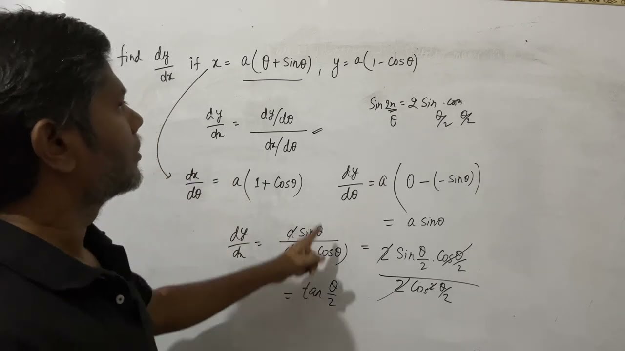Find Dy dx If X a theta sin Theta Y a 1 cos Theta Derivative Of Find Dy dx If X a theta sin Theta Y a 1 cos Theta Derivative Of