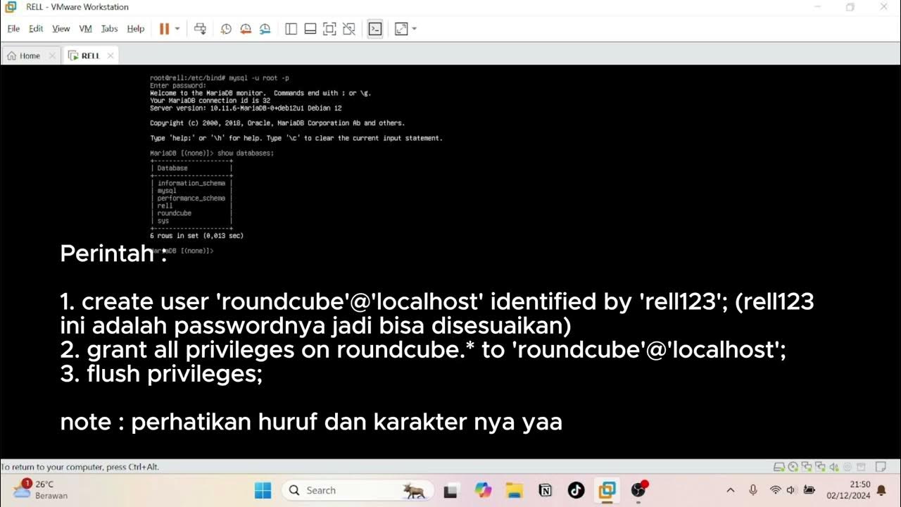 CARA KONFIGURASI MAIL SERVER MENGGUNAKAN ROUNDCUBE DI LINUX DEBIAN 12 - YouTube