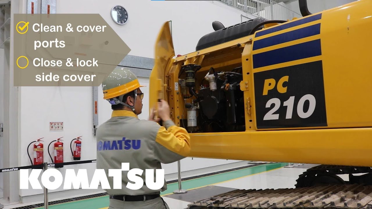 Komatsu oil Live sampling KOWA - YouTube