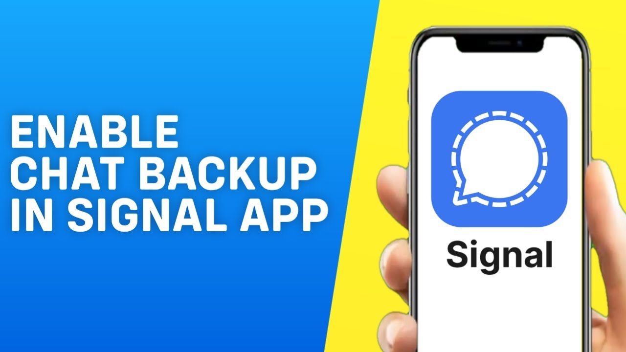 How to Enable Chat Backup in Signal App - YouTube