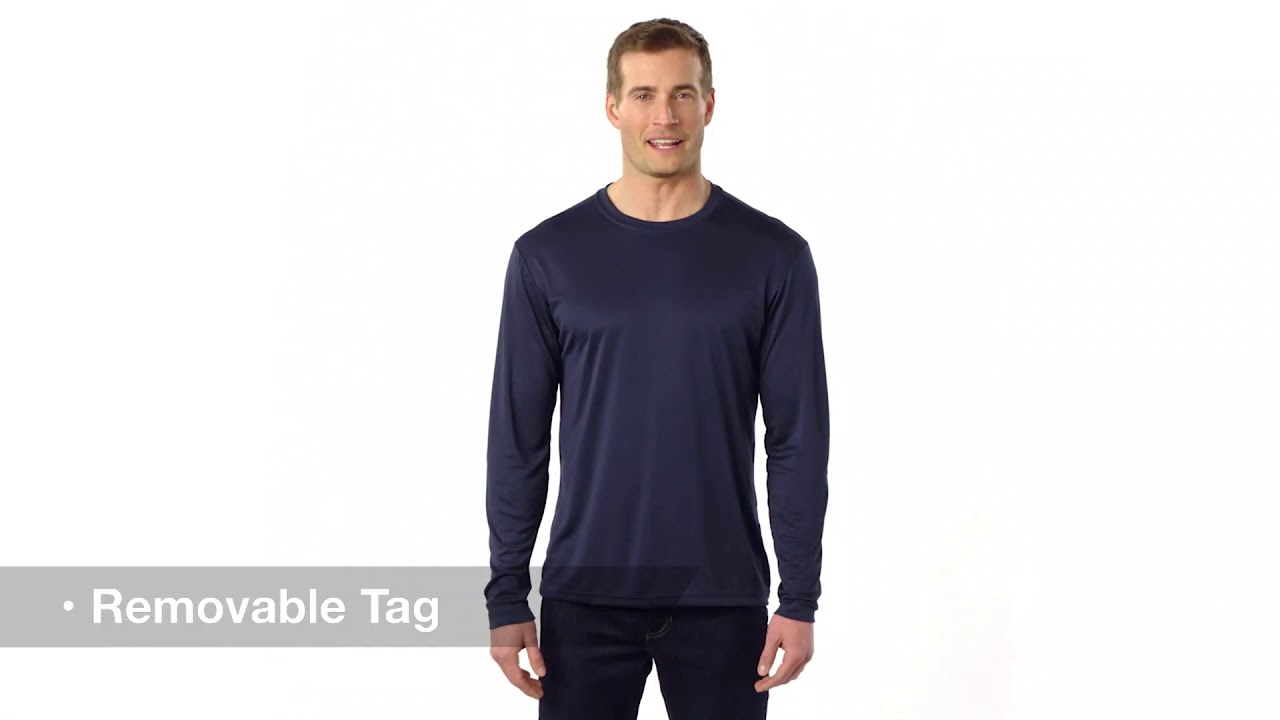 Custom Logo ST350LS Sport-Tek® Long Sleeve PosiCharge® Competitor™ Tee ...