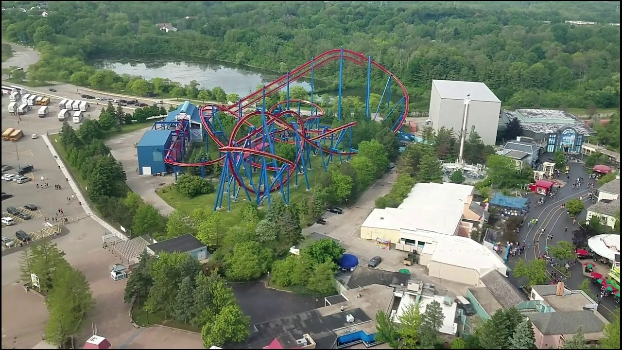 Six Flags Bird's-eye View - YouTube