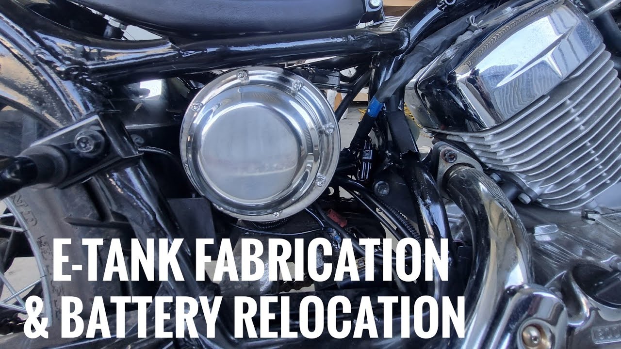 VL250 Bobber #17 | E-Tank (Fake Oil Tank for Electrics) Fabrication ...