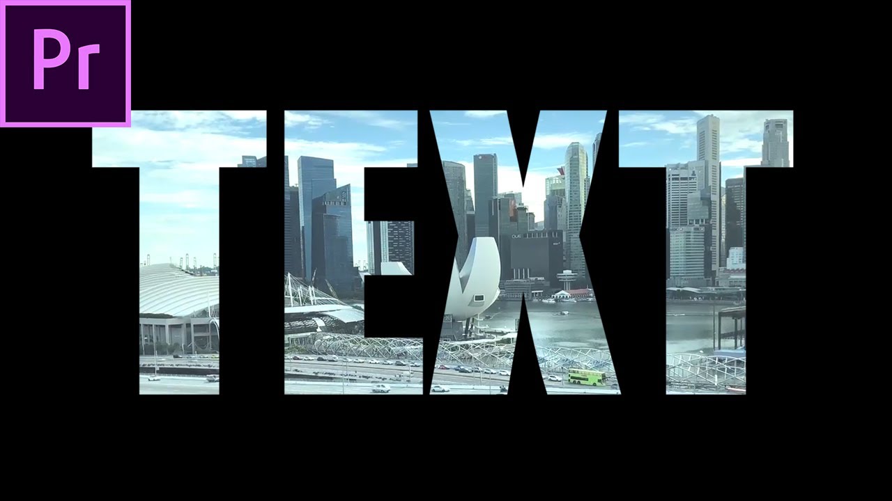 Video inside text premiere pro - how to place video in text (Tutorial ...