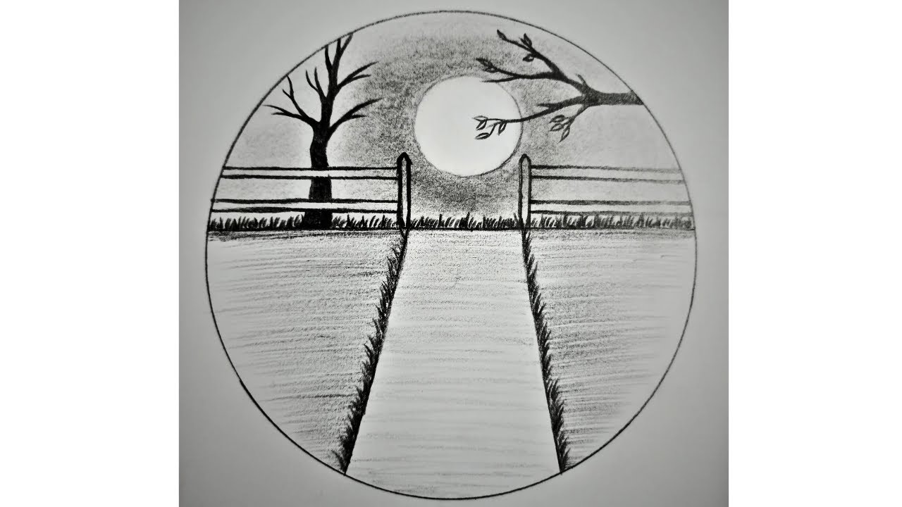 Morning View 🪟🌞| How to Draw an Easy Morning Scenery Drawing Step by ...