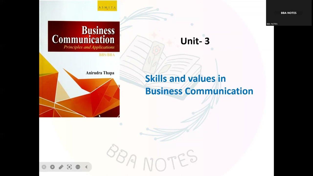 Business communication / UNit-3 / Communication skills / BBA /BBM/BBS ...
