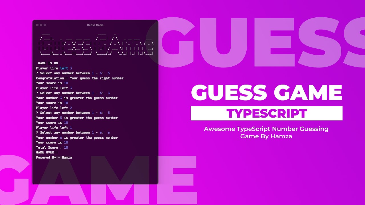 Want to Improve Your Programming Skills? Try Making a Challenging TypeScript Guessing Game ...