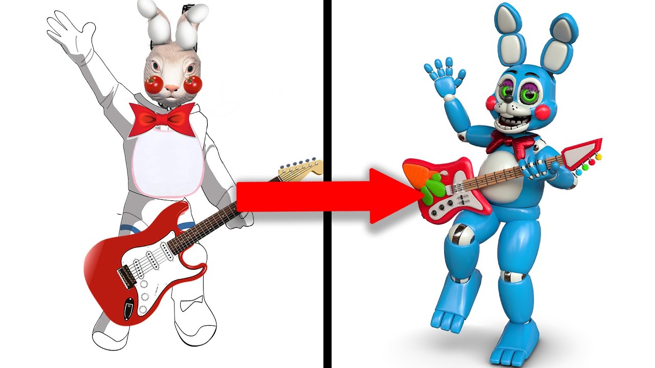 What is Toy Bonnie made of [New Bonnie] - YouTube