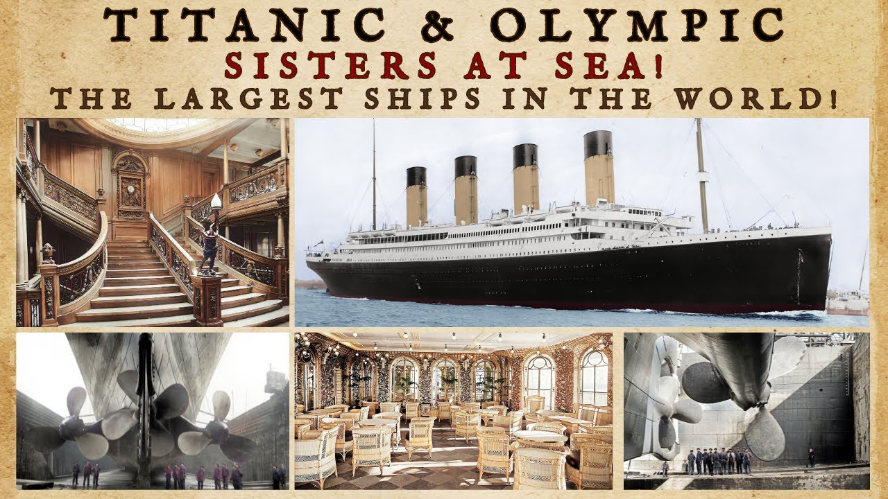 Titanic and Olympic Steam Ships. Colorized and Sharpened Rare Images # ...