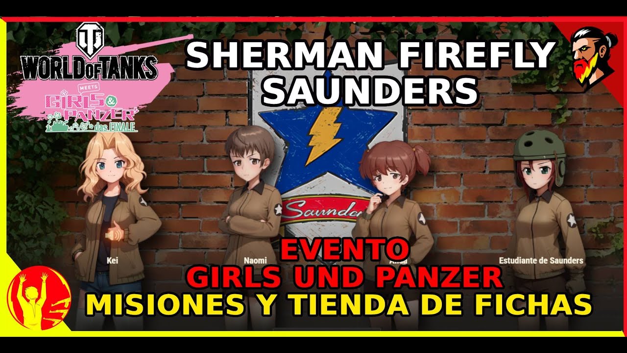 El universo de Girls und Panzer el Sherman Firefly Saunders en wot ...