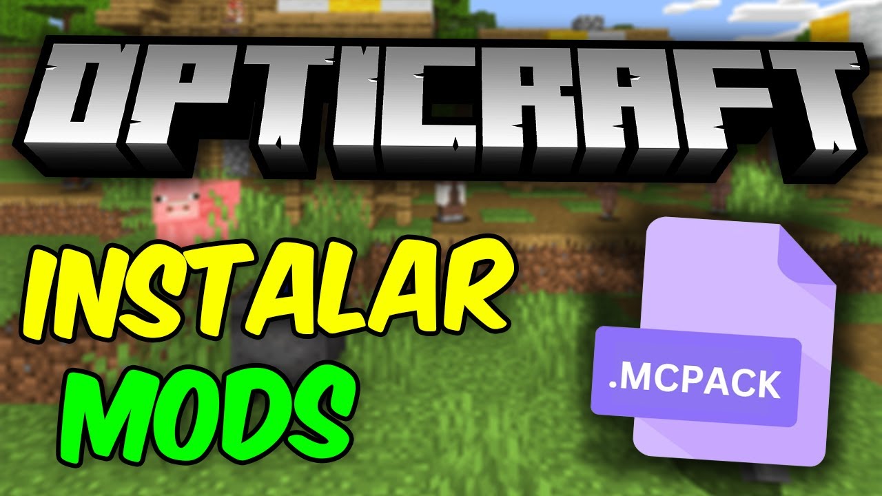 ¡COMO INSTALAR MODS EN OPTICRAFT BEDROCK! - YouTube