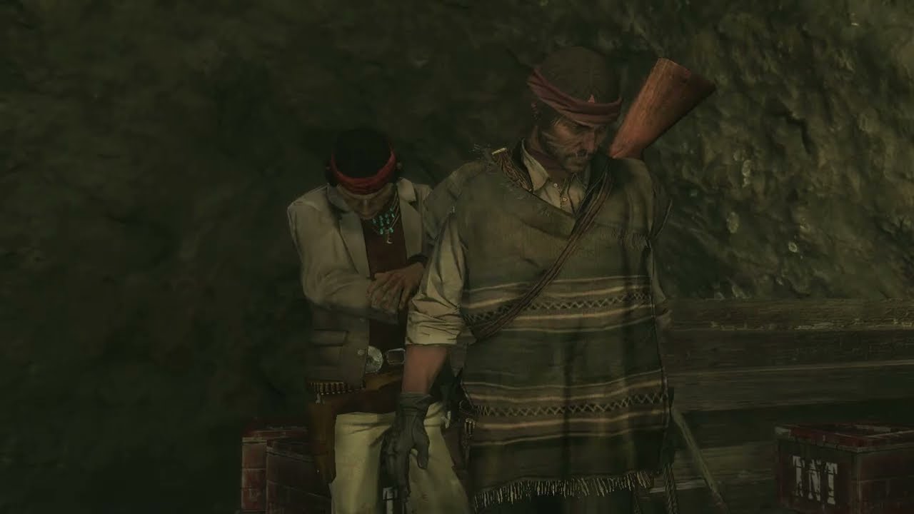 A Perfect Example Showing John Marston Trusts No One, He Point His Gun ...