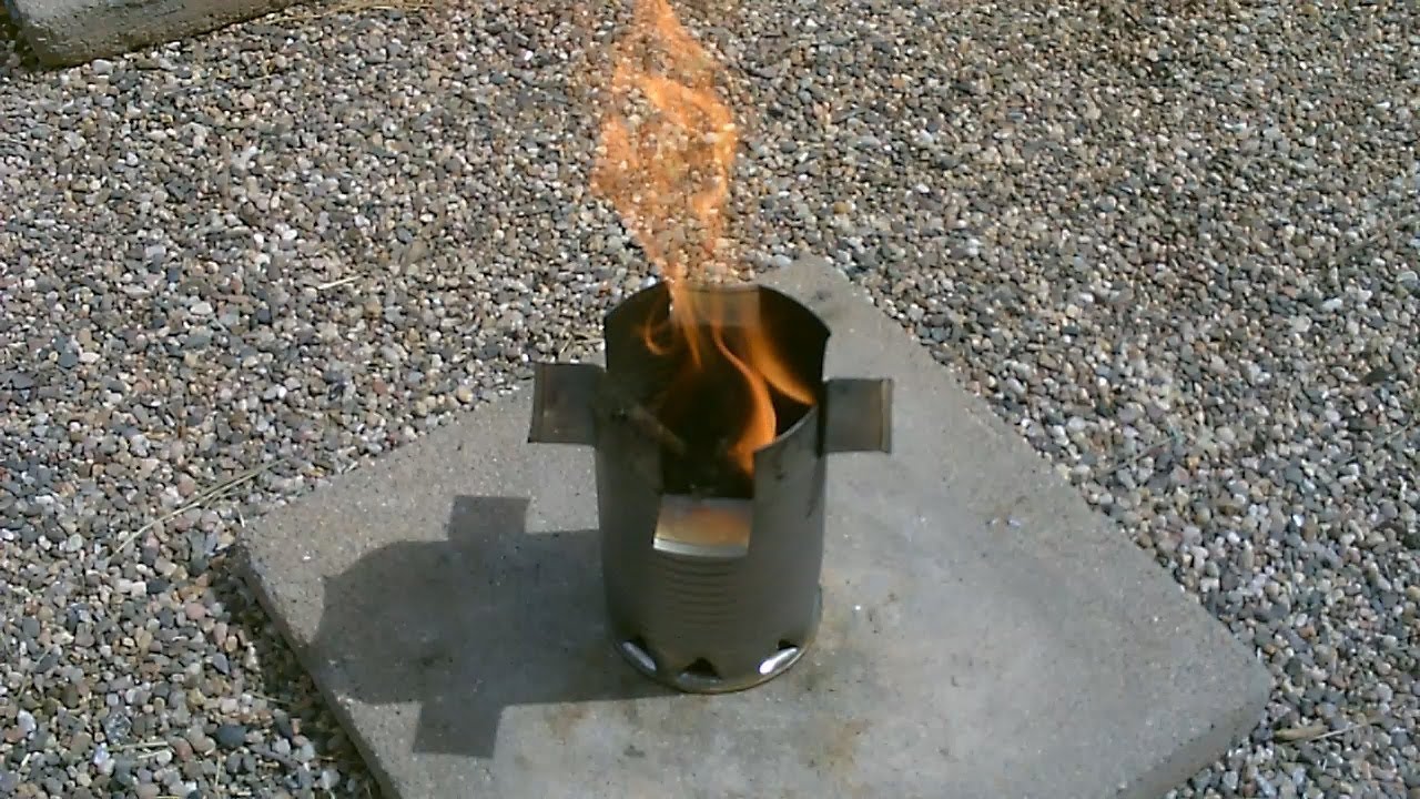 DIY Hobo stove - The Homemade "Spaghetti Sauce Can" Cookstove (stove #2 ...