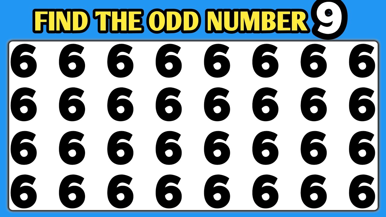 find the odd one out number and later challenge | only 1% can solve it ...