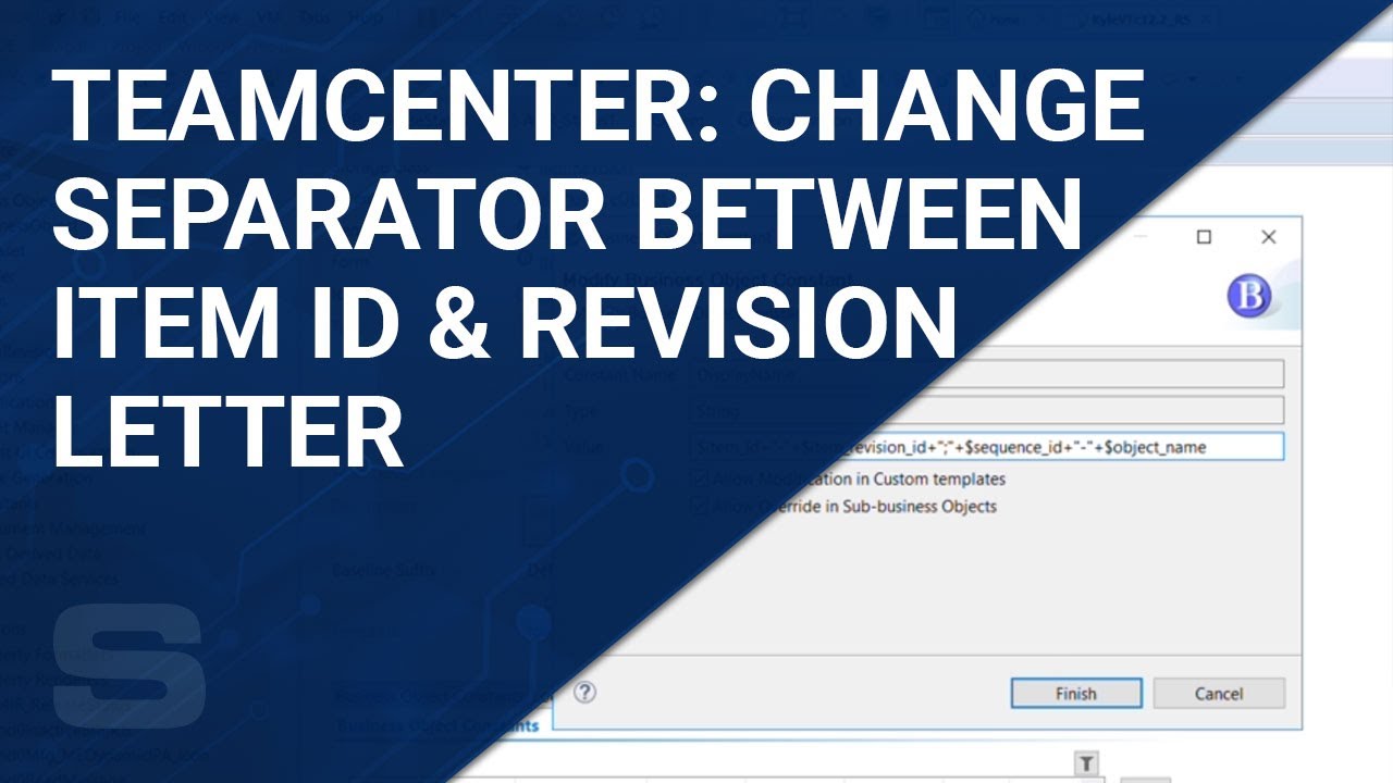 How To Change Separator Between Item ID And Revision Letter YouTube How To Change Separator Between Item ID And Revision Letter YouTube