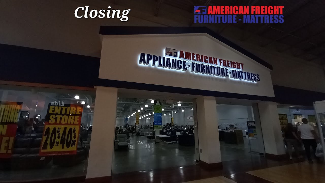 Closing American Freight Furniture - Tempe, AZ (Arizona Mills) - YouTube