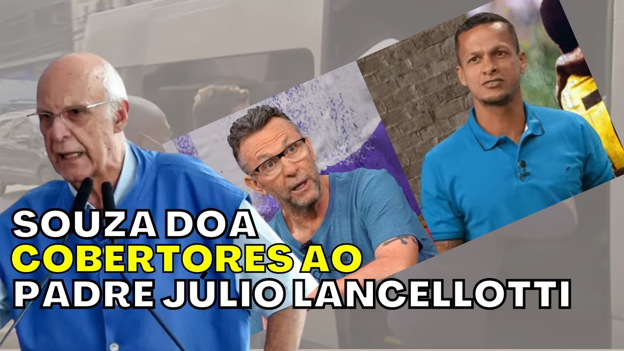 SOUZA AJUDA PADRE JÚLIO LANCELLOTI DEPOIS DE PERDER APOSTA - YouTube
