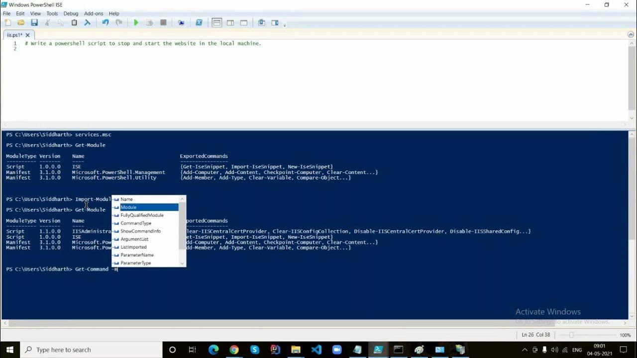 PowerShell: 6)Discussion about IIS Administration Module (CMDLETs ...