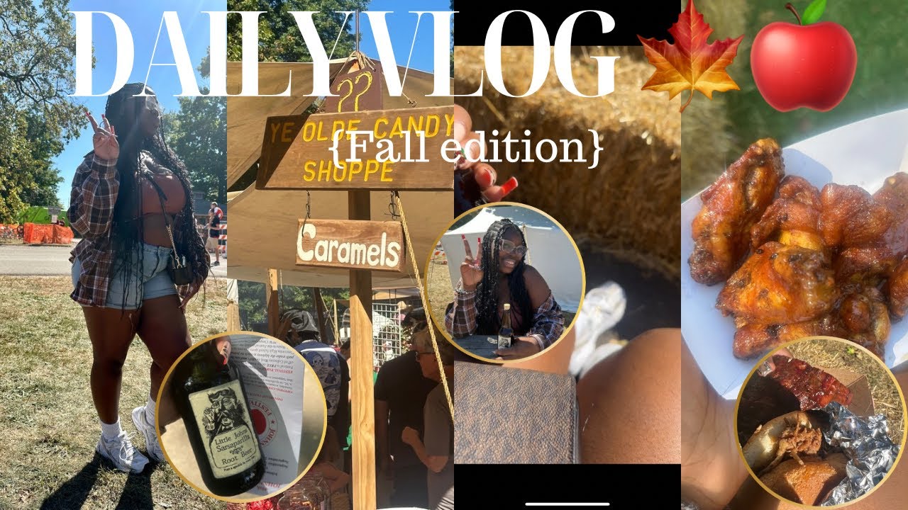 {mini daily vlog 🍁🍂} grwm, Johnny Appleseed festival, trying different ...