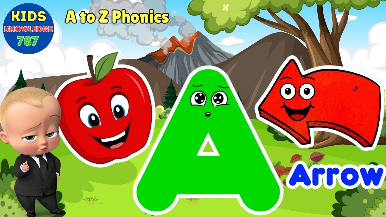 ABC Phonics Chant for Children | Sounds and Actions from A to Z | A for ...