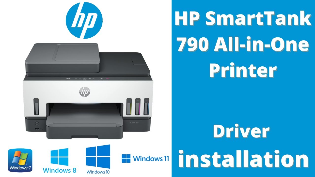 HP Smart Tank 790 Wi Fi All-in-One printer driver installation | HP 790 complete setup ...