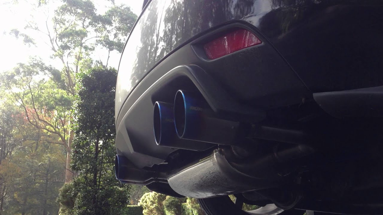Blitz Nur Spec C-Ti Exhaust 2008 WRX STi Spec R - YouTube