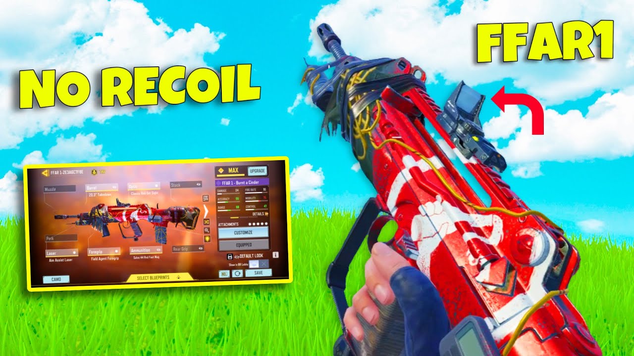 NO RECOIL + HIGH DAMAGE 🤯 FFAR1 BEST GUNSMITH With RED DOT | FFAR1 COD ...
