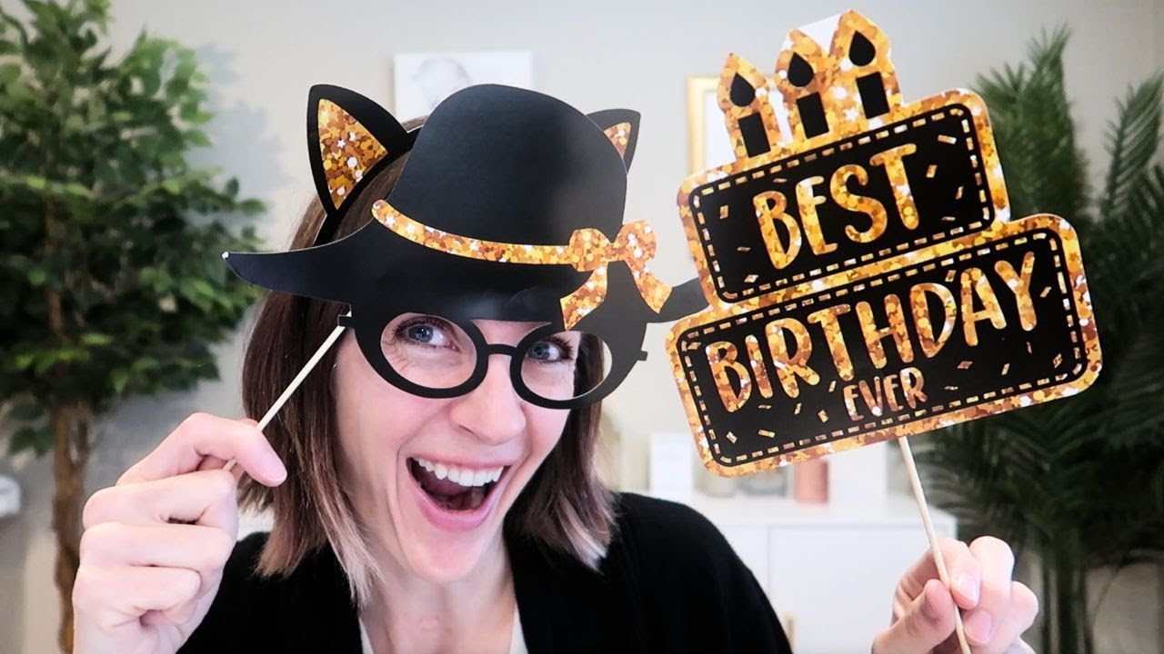 Super Fun Birthday Party Photo Booth Props - YouTube