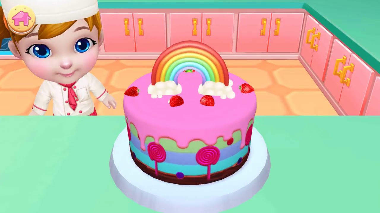 Fun Kitchen Games Real Cake Maker 3D Bake, Design - YouTube