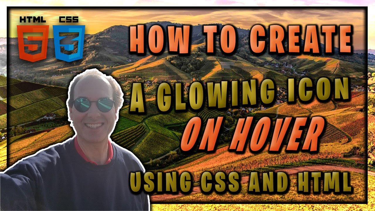 How To Create A Glowing Icon On Hover Using CSS and HTML | Web ...