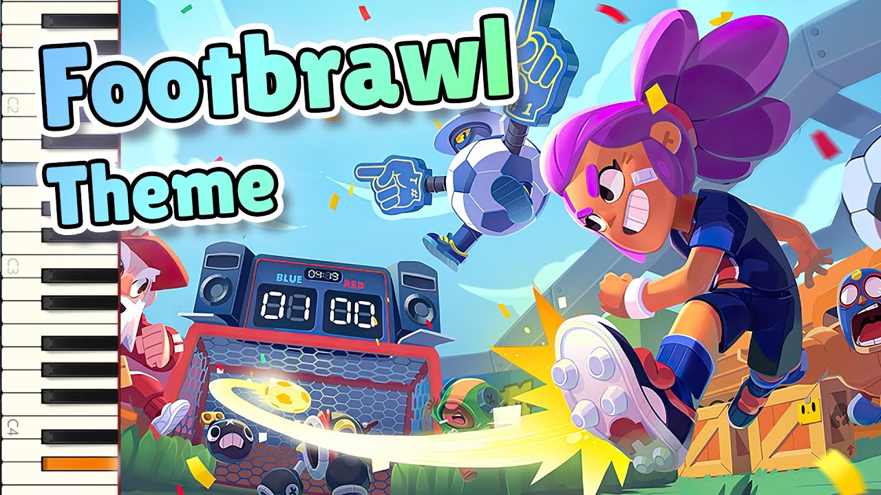 FOOTBRAWL [Menu Theme] - Brawl Stars Piano - YouTube