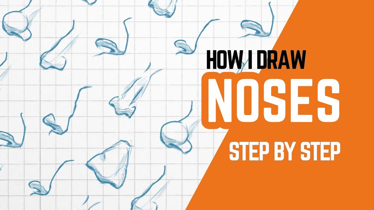 How I DRAW NOSES (using basic shapes) - YouTube