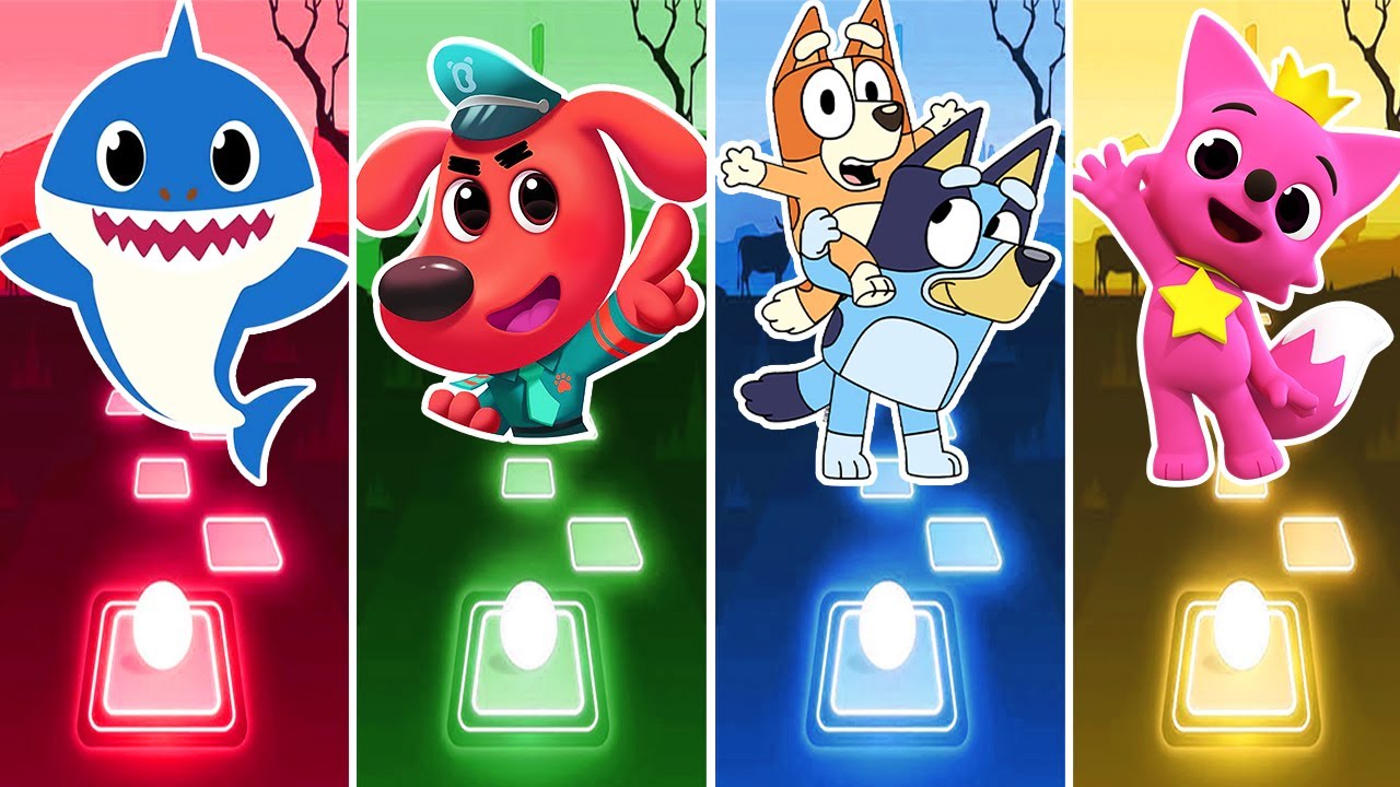 Baby Shark 🆚 Sheriff Labrador 🆚 Bluey Bingo 🆚 Pinkfong. 🔥Who Will Win🔥 ...