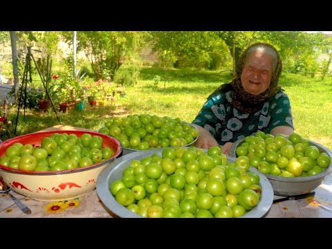 ALÇA mürəbbəsi--Alça Bağlarına getdik-Bağımızda  Alça mürəbbəsi bişirdik