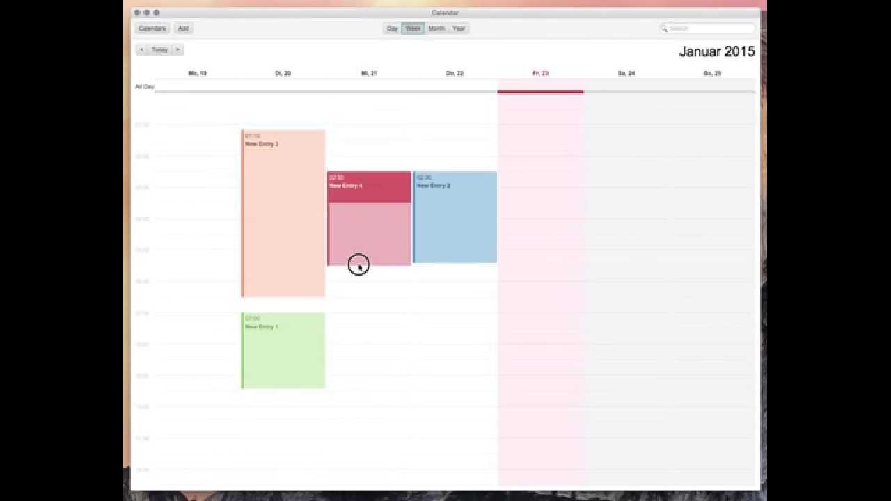 CalendarFX: Interaction - YouTube