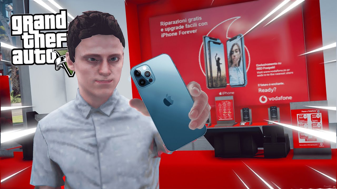 COMPRO L'IPHONE 12 PRO da VODAFONE! - GTA 5 MOD VITA REALE⁵ #15 - YouTube