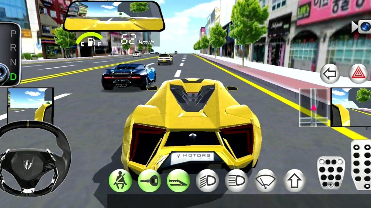3D Driving Class - Yellow Sports Car Game - Android Gameplay - YouTube
