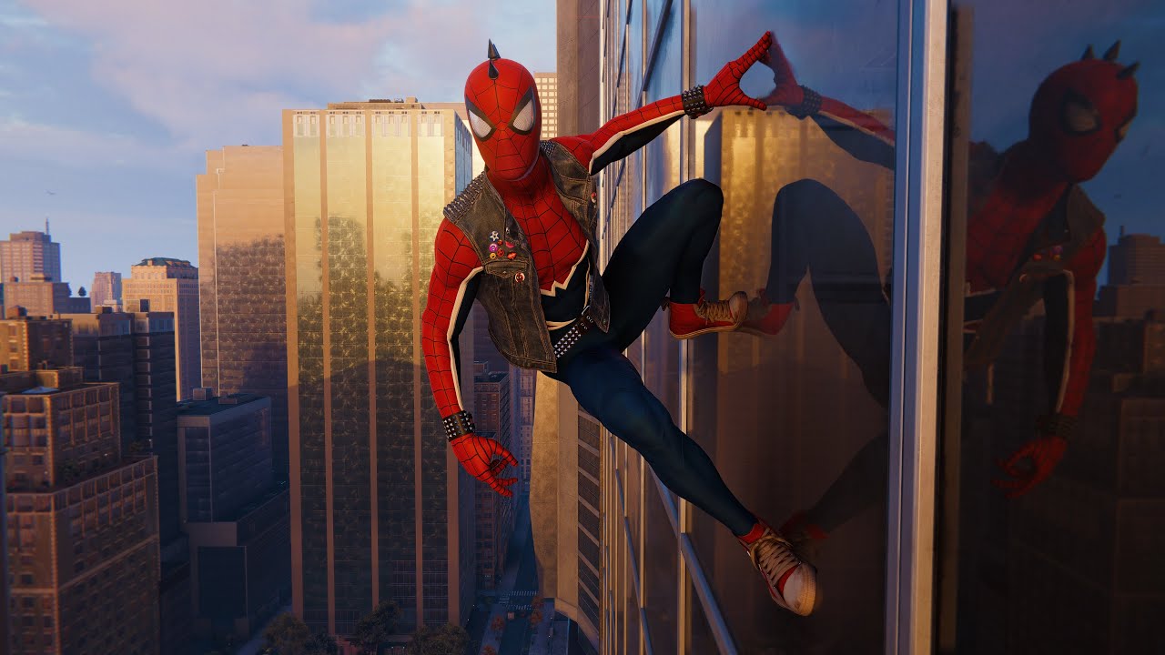 Spider-Man Remastered PS5 - Spider Punk Suit Free Roam Gameplay (4K ...